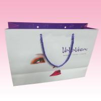 China custom retail white paper bags with handles wholesale manufacturer for sale
