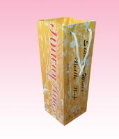 China custom printed orange paper bags company wholesale manufacturer for sale