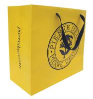 China custom printed orange paper bags company wholesale manufacturer for sale