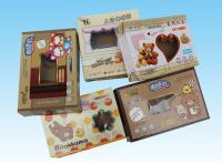 China custom luxury decorative paper boxes for gifts with PET window for sale
