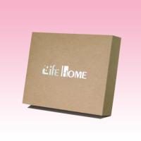 China custom wholesale brown kraft paper box with silver stamping logo for shirt for sale