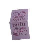 China custom luxury garment fabric centerfold label factory for wholesale T-shirt for sale