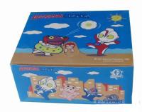 China custom square paper box template manufacturer with full color printing for toy for sale