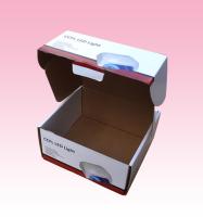 China custom full color discount corrugated paper cardboard boxes with locking supplier for sale