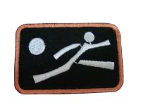 China personalized embroidered sewing tags fabric label maker custom tags for hats for sale