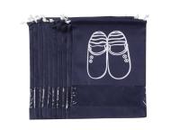 China custom non woven drawstring shoes bags wholesale manufacturer with window for sale