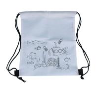 China custom non woven drawstring shoes bags wholesale manufacturer with window for sale