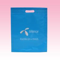 China non woven fabric bags printing in bulk manufacturer with die cutting handle for sale