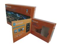 China custom foldable art paper box printing with PVC window lid electronic packages for sale