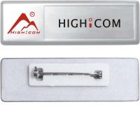 China custom engraved name tags magnetic name tags with logo company id badges factory for sale