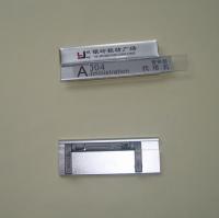 China custom metal silver business name badges event uniform name tag lanyards factory for sale