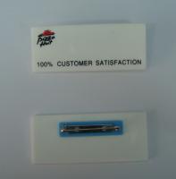 China restaurant name tags plastic id badge holder with logo printing insert paper for sale