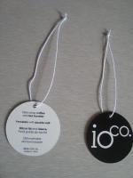 China custom luxury jewelry paper hang tag with elastic string artwork printing factory for sale