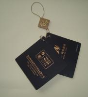 China custom kraft paper hanging price tags hang tag parking gold hot stamping company for sale