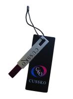 China custom letterpress paper hanging gift tag off white christmas hang tag template for sale