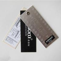 China custom fabric name tags cloth hangtag clothing hang tags brand tags for sale for sale