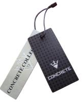 China custom t shirt tags labels paper tags on clothes with holographic logo factory for sale