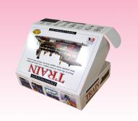 China custom corrugated cardboard mailing boxes printing with plastic handle factory for sale
