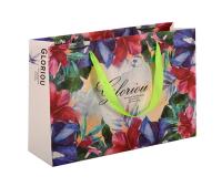 China custom  Large Size Advertising Paper Bags With Ribbon Handle For Package for sale