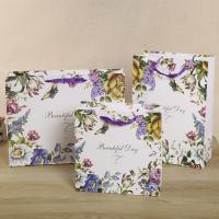 China custom  Large Size Advertising Paper Bags With Ribbon Handle For Package for sale