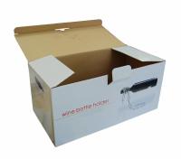 China custom wholesales folded corrugated packaging suppliers with handle rope for sale