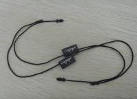 China custom gray plastic security seal tags hang tag with emboss letters manufacturer for sale