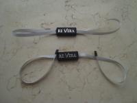 China custom gray plastic security seal tags hang tag with emboss letters manufacturer for sale