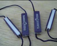 China custom colorful plastic tag locks clothing security tag hang tag plastic string for sale