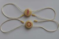 China custom colorful plastic tag locks clothing security tag hang tag plastic string for sale