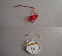 China custom luxury aluminum meat label tag for sales with logo printing manufacturer for sale