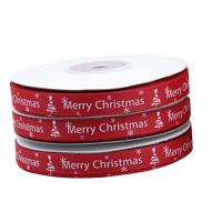 China custom printed white bulk grosgrain ribbon with black logo for sale suppliers for sale