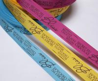 China custom cheap grosgrain ribbon bulk wholesale with hot stamping logo maufacturer for sale