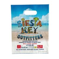 China white plastic bags packaging printing wholesale with die-cutting handle supplier for sale
