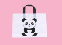 China printed full color transparent plastic bag handles plastic totes on sale company for sale