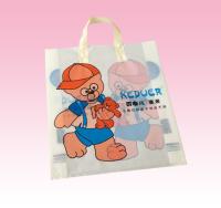 China printed full color transparent plastic bag handles plastic totes on sale company for sale