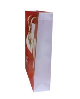 China custom biodegradable PVC plastic carrier bags shopping printing with handle rope for sale