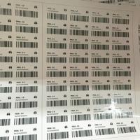 China custom wholesales artpaper barcode sticker label printing for sale manufacturer for sale