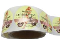 China custom artpaper self-adhesive label sticker with design printing in roll factory for sale