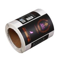 China custom artpaper self-adhesive label sticker with design printing in roll factory for sale