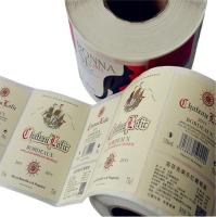 China custom Self adhesive sticker label printing for Wines & spirits bottle factory for sale