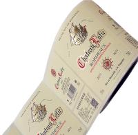 China custom brown kraft paper sticker craft paper labels with logo printing fatory for sale