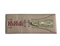 China custom real leather jacket patches leather gift tags leather tags for knitting for sale