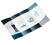 China custom full color four fold leaflet large poster printing service design factory for sale