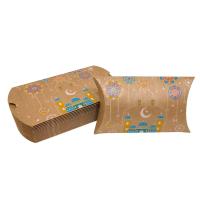 China Custom Printed Kraft Paper Pillow Boxes – Eco-Friendly Packaging For Gifts, Retail & Small Business Branding for sale