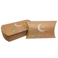 China Custom Printed Kraft Paper Pillow Boxes – Eco-Friendly Packaging For Gifts, Retail & Small Business Branding for sale