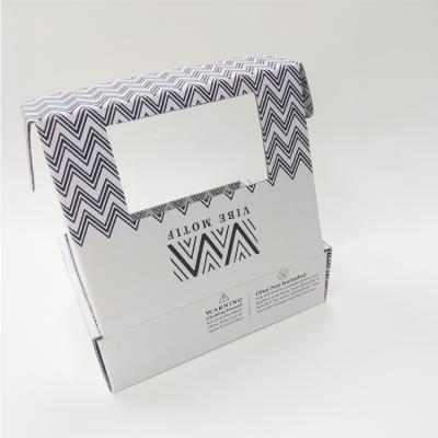 China Custom Printed E-Flute Corrugated Mailer Boxes with Window | Foldable Shipping Box Packaging for sale