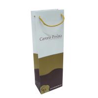 China Custom Printed Wine Bottle Thick Paper Bags Wholesale with Handle Manufacturer for sale