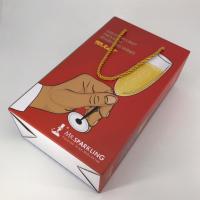 China Order Custom Printed Corrugated Cardboard Wine Bottle Packing Boxes with Handle Rope for sale