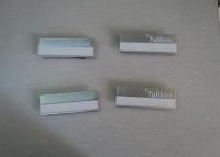 China Custom Reusable Company Metal Aluminium Magnetic LOGO Name Tags Badges Printing for sale