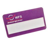 China Custom Resuable Acrylic Magnet Name Badge Tag Holder with Insert Paper Manufacturer for sale